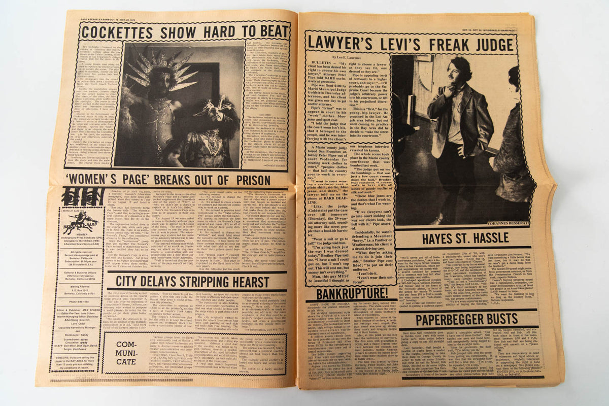 BERKELEY BARB | Vol. 10 No. 15 Issue 270 – THESE DAYS