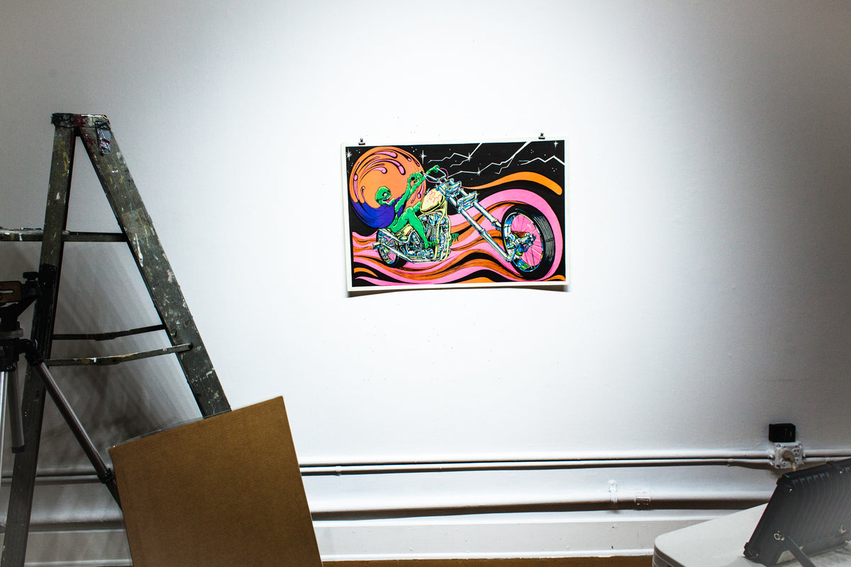 DEMON CHOPPER | Vintage Blacklight Poster – THESE DAYS