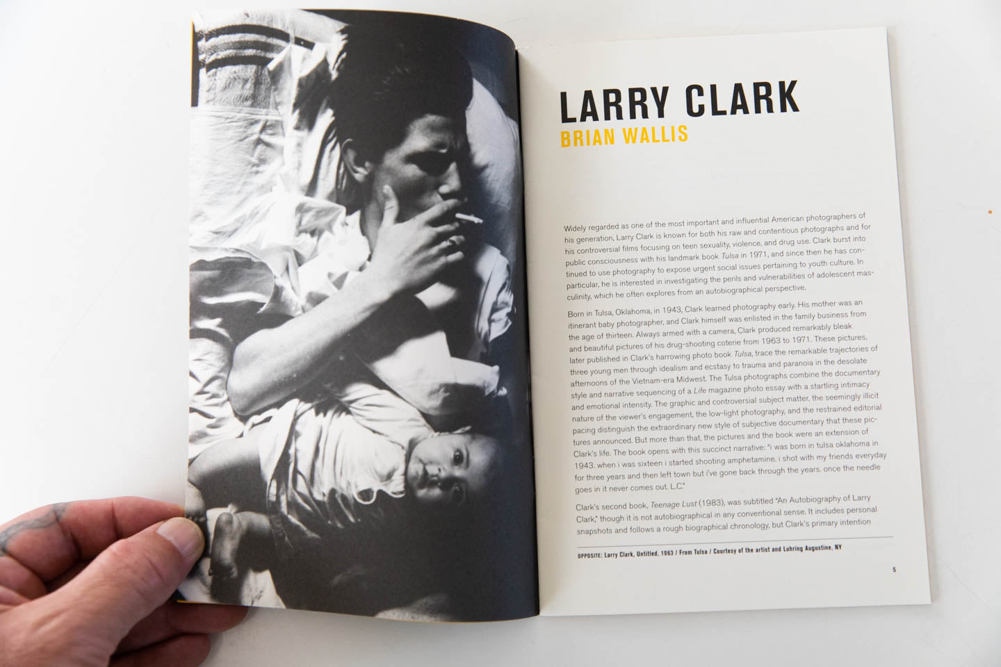 LARRY CLARK | ICP 2005 Exhibition Brochure – THESE DAYS