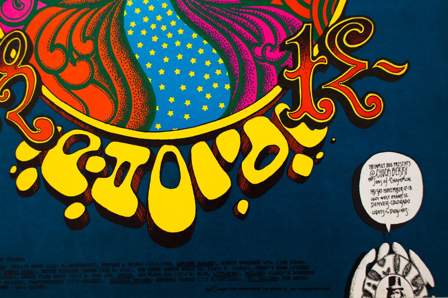 RICK GRIFFIN | CHUCK BERRY with THE SONS OF CHAMPLIN Poster – THESE DAYS