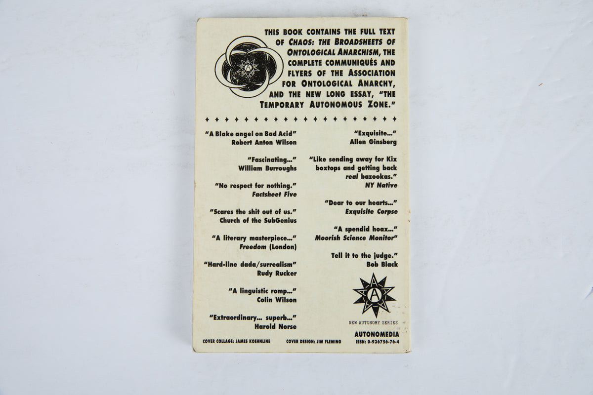 T.A.Z. | The Temporary Autonomous Zone, Ontological Anarchy, Poetic Te ...