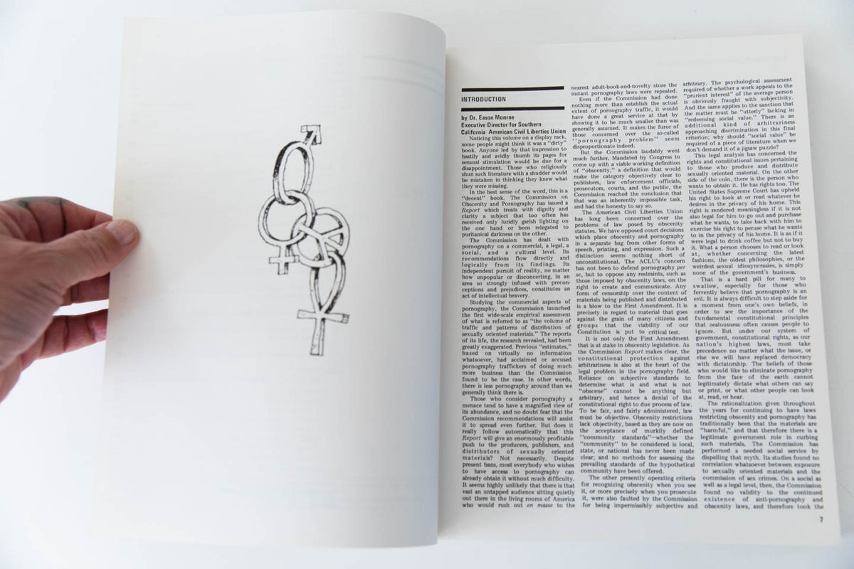 THE ILLUSTRATED PRESIDENTIAL REPORT OF THE COMMISSION ON OBSCENITY AND ...