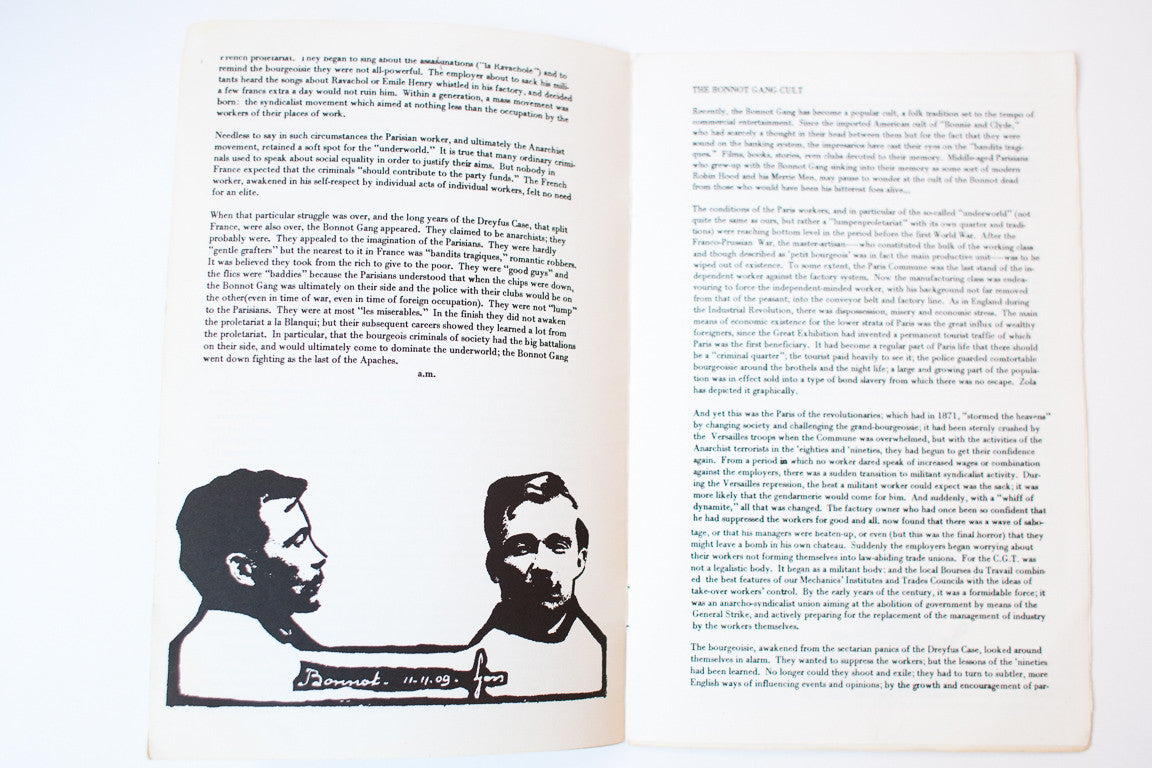 THE TRUTH ABOUT THE BONNOT GANG – THESE DAYS